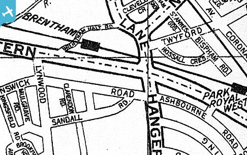 EPW040866 ENGLAND (1933). Hanger Hill and Hanger Lane, Ealing, 1933 ...