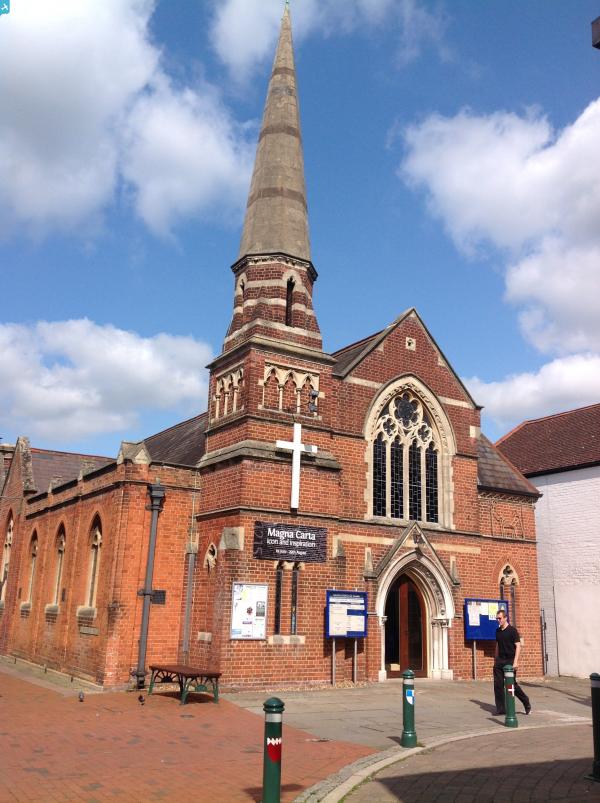 EPW026264 ENGLAND (1929). The railway station and Station Road, Egham ...