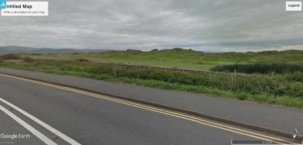 waw023832 WALES (1949). General view of Borth from Upper Borth looking ...