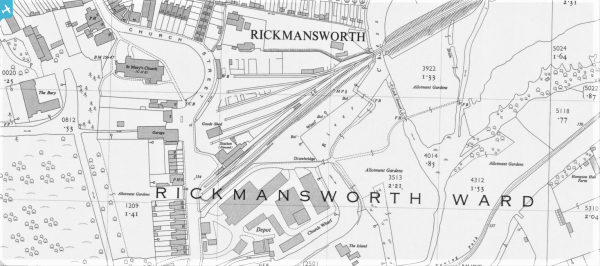 EPW056339 ENGLAND (1938). The town, Rickmansworth, from the south, 1938 ...